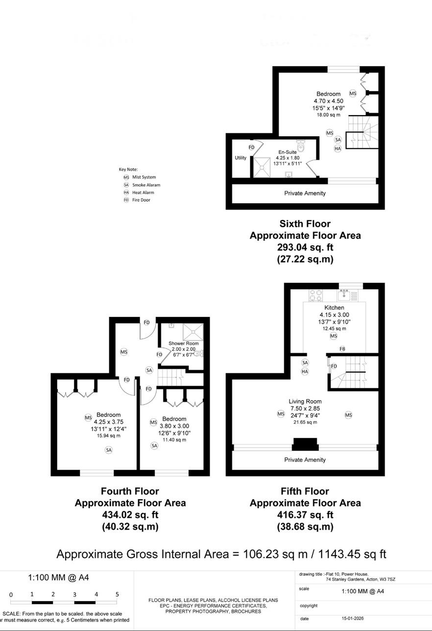HMO Floor Plan in London £175 | HMO Floor Plan Service Provider